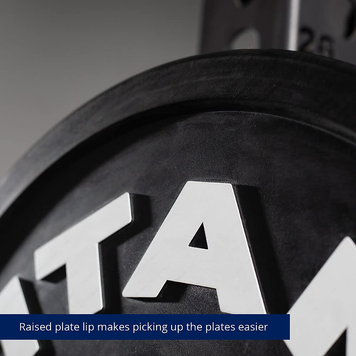 Titan Fitness 55 LB Black Elite Olympic Bumper Plate, Competition Weight Plates, Rubber with Steel Hub Insert, Sold Individually, For Olympic Weightlifting and Cross-Training Workouts