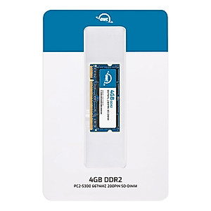 OWC 4GB (2 x 2GB) PC5300 DDR2 667MHz SO-DIMMs Memory RAM Upgrade Compatible with MacBook, MacBook Pro, iMac, Mac Mini Core 2 Duo Models (OWC5300DDR2S4GP)