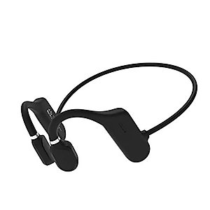 ALOVA Bluetooth Headphones with Mic, Open Ear Headphones Bluetooth 5.0 Sport Headset Waterproof IPX5 Ultra-Lightweight 18 Grams 6D Sound HD Phone Call (Black)
