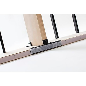 Panana 5 Inch Metal Box Spring Bed Base/Heavy Duty Steel with Fabric Cover/Mattress Foundation/Wooden Frame Easy Assembly,Twin,White