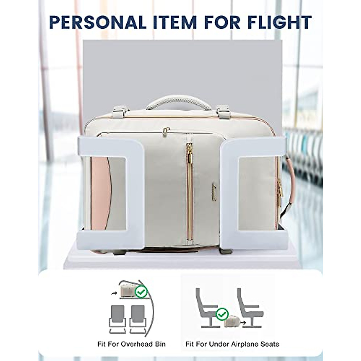 LOVEVOOK Carry on Backpack, 40L Travel Backpack as Personal Item Flight Approved, Waterproof Large TSA 17inch Laptop Backpack Luggage Daypack Business Weekender Overnight with 3 Packing Cubes, Grey