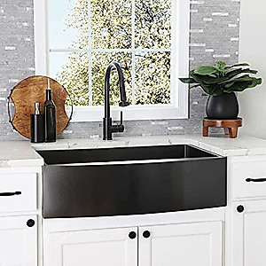 Vintage Tub & Bath Stainless Steel 36 Inch Single Bowl Apron Front Farmhouse Kitchen Sink