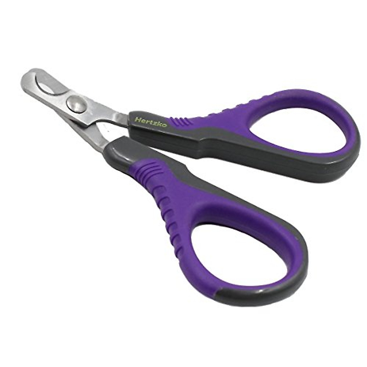 Hertzko Professional Pet Nail Scissors Sharp Stainless Steel Angled Blade for Easy Cutting - Suitable for Small Breed Animals - Dogs, Cats, Rabbits and Birds