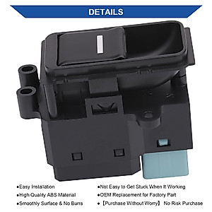 Obaee Power Window Switch Control Button Compatible with Honda Accord 7th 2.4L 2003 2004 2005 2006 2007 Left & Right Rear Passenger Side Door Lock Controller Replaces OEM 35770-SDA-A01 BACB32-848001