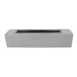 ICRPSTU Fireplace Indoor Table Fireplace Hot Cement Stainless Steel Real Fire Effect for Home