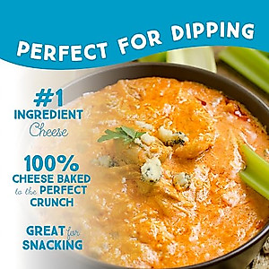 Whisps Cheese Crisps Tangy Ranch | Protein Chips | Healthy Snacks | Protein Snacks, Gluten Free, High Protein, Low Carb Keto Food (2.12 Oz, 6 Pack)