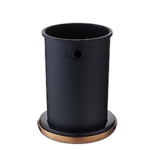 VIORED Wastebasket Stainless Steel Indoor Trash Can Office Paper Basket Flip 10L Trash Can Kitchen Room Home Living Room Bedroom Garbage Can Trash Bin (Size : 1)