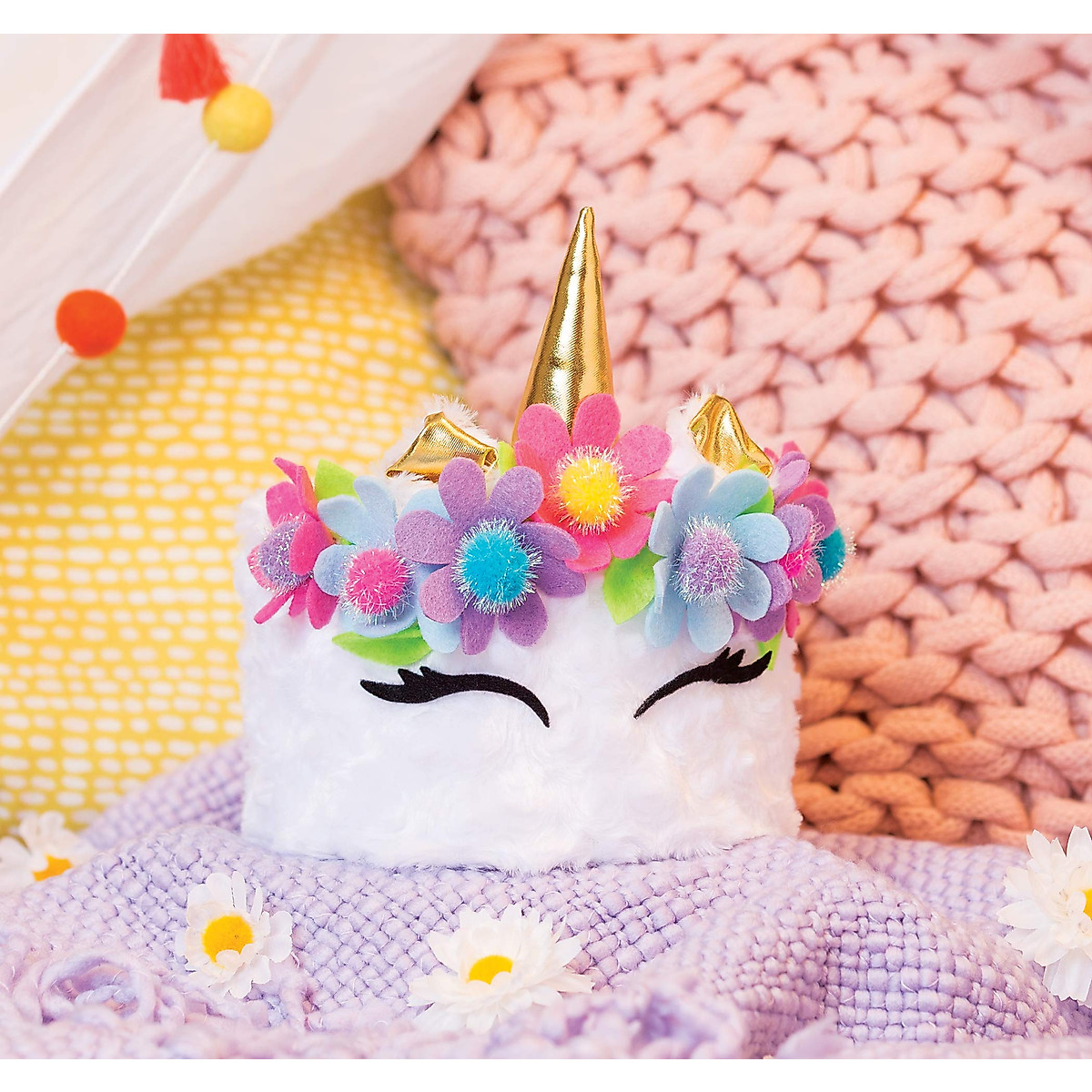 Klutz Sew Your Own Unicorn Cake Pillow Craft Kit, Multicolor, 1 Count (Pack of 1)