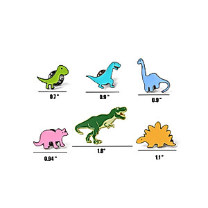 Dinosaur Pins for Backpacks Jurassic Dinosaur Enamel Pin Set Cute Enamel Pins