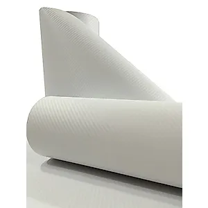 3D Carbon Fiber White - Air Release Vinyl Decal Mod Skin Kit by System Skins - Compatible with Xbox Series X Console (XBX)