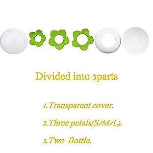 Cafurty Lotus Flowers Cotton Swab Holder, Q-tip Toothpicks Storage Organizer, Bathroom Vanity Canister (Green / Pink)