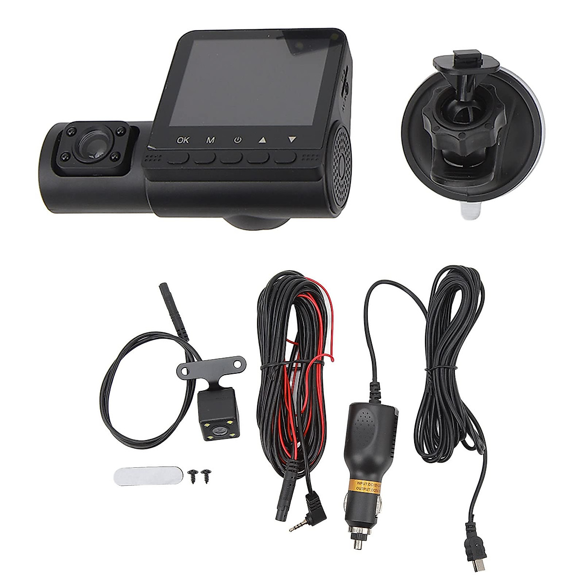 3 Channel Cam 1080P Triple Car Camera Night Vision Loop Recording Reliable Driving Recorder Complete Coverage