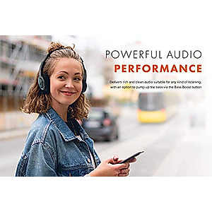 Sound Blaster JAM V2 On-Ear Lightweight Bluetooth 5.0 Wireless Headphones with USB-C, Low Latency, HD, Multipoint Connectivity, Voice Detection and Noise Reduction, 22 Hours Battery Life (Renewed)