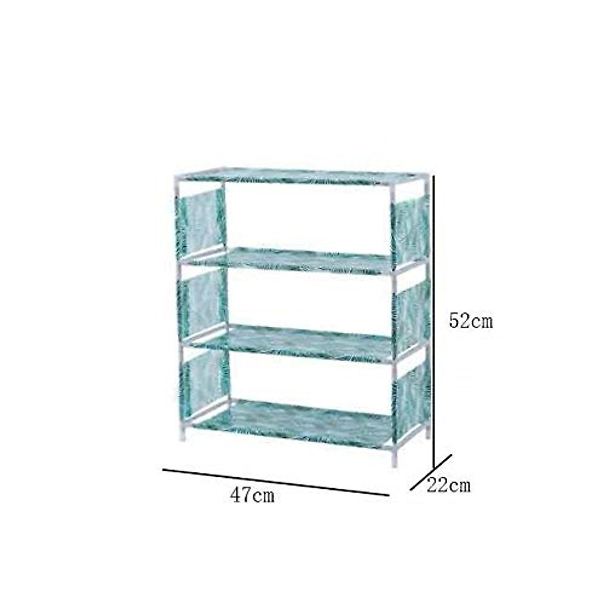 ANMMBER Shoe Rack Storage Artifact Multi-Layer Fabric Shoe Rack Shoe Rack Rack Simple Shoe Rack Dust Door Storage (Color : C)