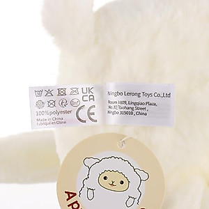 Apricot Lamb Toys Plush Cream Bunny Rabbit Stuffed Animal with Fluffy Soft Ears (Cream Bunny, 8 Inches)