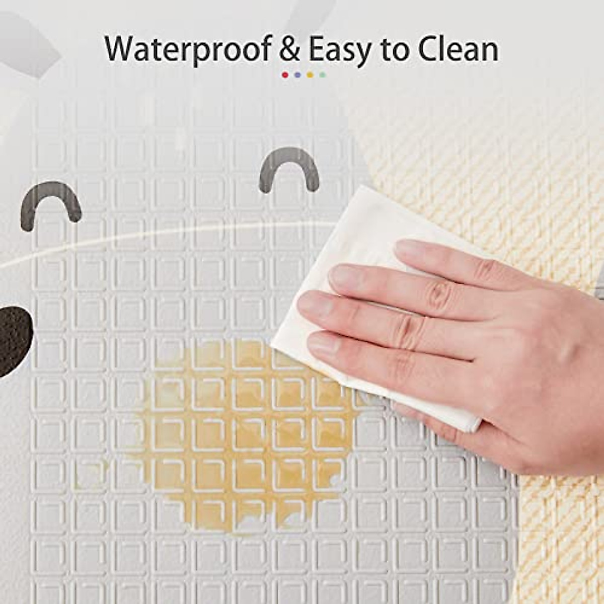 MLOONG Baby Play Mat,59x71x0.4inch Play Mat for Baby, Foldable Play Mat for Floor,Kids Foam Play Mat,Waterproof,BPA Free,Non Toxic Carlwing Mat for Baby,Large and Thick Infant Playmat