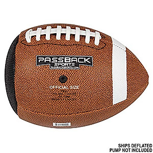 Passback Official Composite Football, Ages 14+, High School Training Football