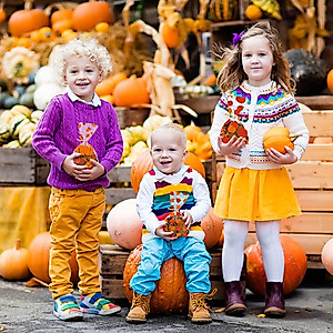 JOICEE 120PCS Fall Cellophane Bags, Maple Leave Cellophane Treat Candy Bags with Twist for Thanksgiving Halloween Party Favor…