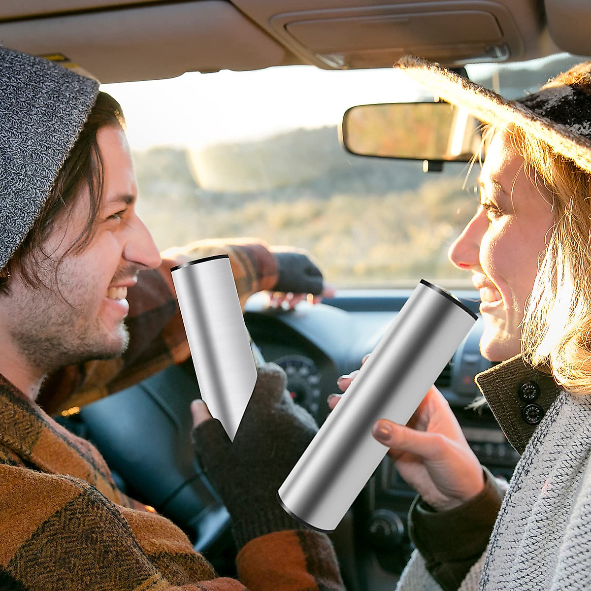 EASTROCK Stainless Steel Cylinder Shaker Percussion Instrument Rhythm Latin Percussion for Professional Band Accompaniment