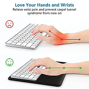Wrist Rest for Magic Keyboard 2 (MLA22LL/A, A1644) and Magic Keyboard with Touch ID(MK293LL/A), Magic Keyboard Stand Pad to Relief Pain