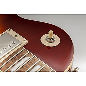 Musiclily Pro Inch Size Thread Plastic Guitar 3 Way Toggle Switch Tips LP Switch Caps Switch Knobs for USA Les Paul Pickup Selector Switchcraft Switch, Cream(2 Pieces)