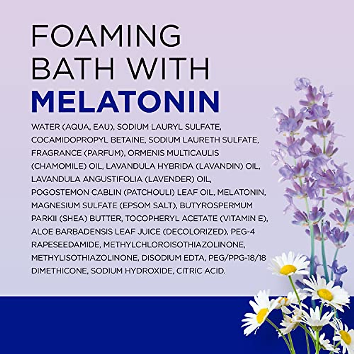 Dr Teal's Foaming Bath with Pure Epsom Salt, Sleep Blend with Melatonin, Lavender & Chamomile Essential Oils, 34 Fl Oz (Pack of 4) (Packaging May Vary)