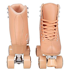 C SEVEN C7skates Cute Roller Skates for Girls and Adults (Peachy Keen, Women's 9 / Men's 8)