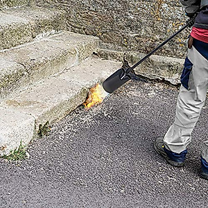 Ivation 500,00 BTU Propane Torch, Heavy Duty Weed Burner, Extra Long 10’ Hose, Adjustable Flame Control & Flint Ignitor, Outdoor Weed Killer for Weeds, Snow Melting, Roofing, Roads & More