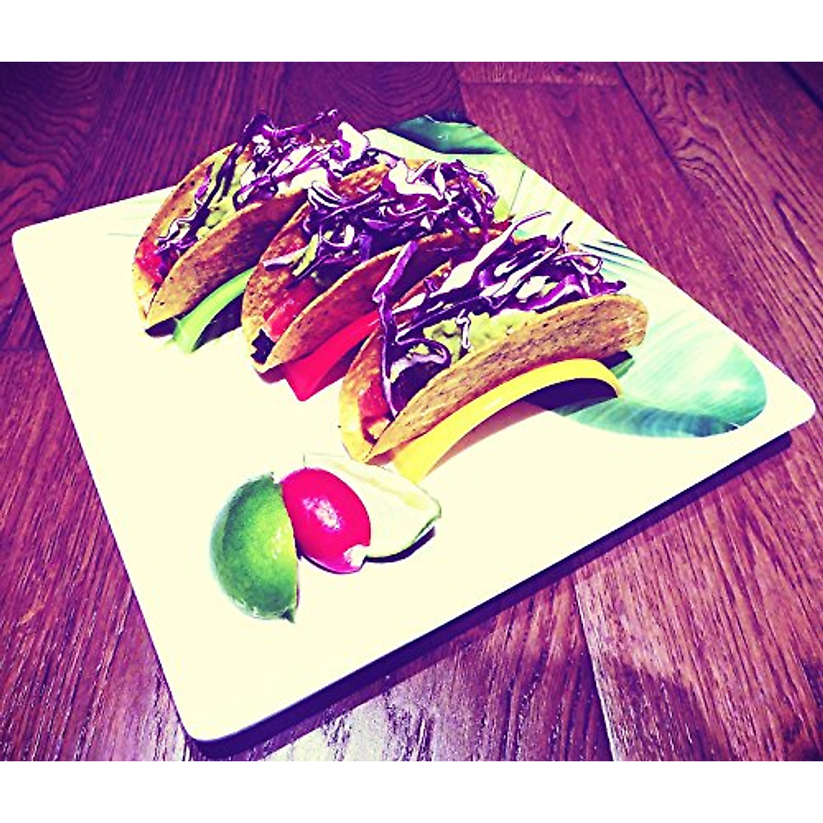 Homey Product Original Taco Holders - Non Toxic BPA Free Microwave Safe Stands for Soft and Hard Shells