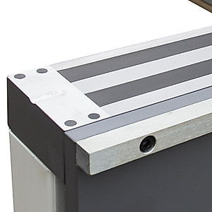 Kaka Industrial EB-4816B Magnetic Sheet Metal Brake, 48 inches Magnetic clamping Pan and Box Bending Brake,16-Gauge Mild Steel Capacity 220V-60HZ-1PH