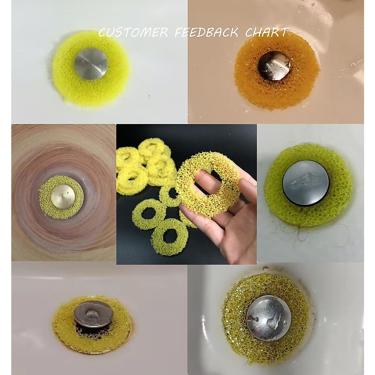 YUEYAW 24pcs Small Caliper pop up Sink Drainage Spring Filters Disposable Shower Drain Hair Catcher Mesh Drain Plug Filter is Suitable for bathrooms, bathtubs (32 Small Diameter Filter Screen)