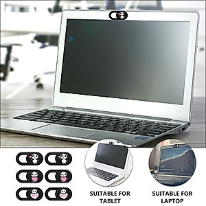 SOLUSTRE 6 Pcs Cover Webcam Cover Slide Laptop Slide Blocker Tablet Notebook Webcam Cover Laptop Lens Cap Privacy Webcam Covers Computer Tablet Stoppers Abs Peeping