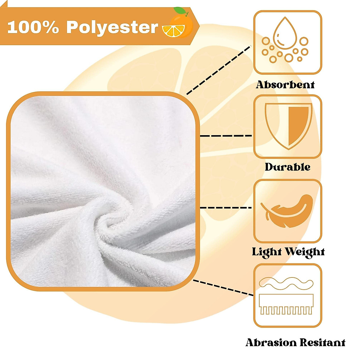 Kitchen Towels Lemon & Watermelon Home Collection 2Pcs Printed Summer Spring Absorbent Tropical Bar Dish Hand Decoration Bathroom Towel 15x25in Drying Soft Feel 100% Polyester Cooking Baking Gifts Set