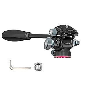 Video Fluid Head for Camera Tripod - ULANZI U-190 Mini Pan Tilt Head Small Panoramic Ball Head with Arca Swiss Quick Release Plate Lightweight Filming Equipment for Compact Camera Load up to 6.6lb/3kg