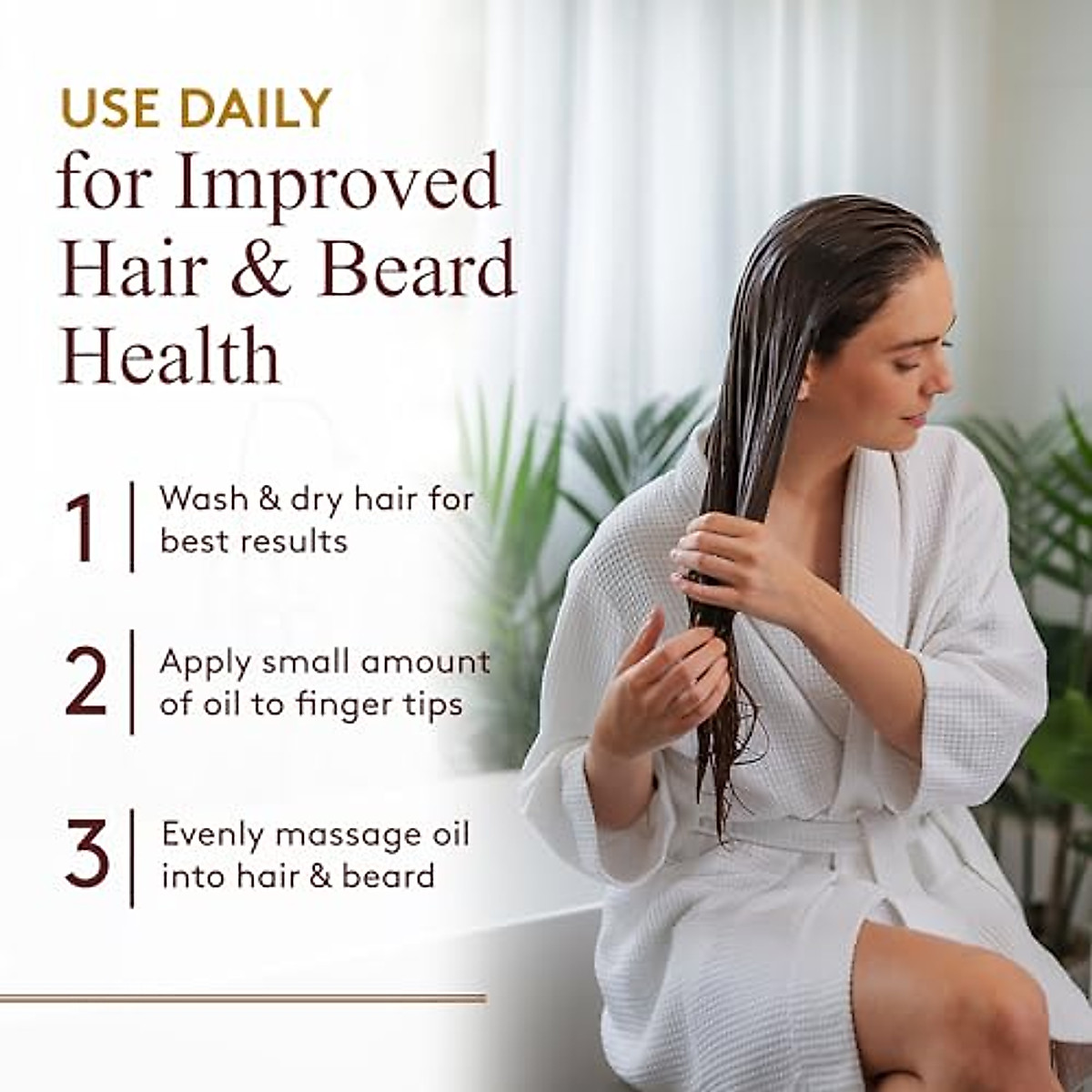 OKAY-MEN Castor Oil Beard and Hair Growth Oil Light-weight 4oz