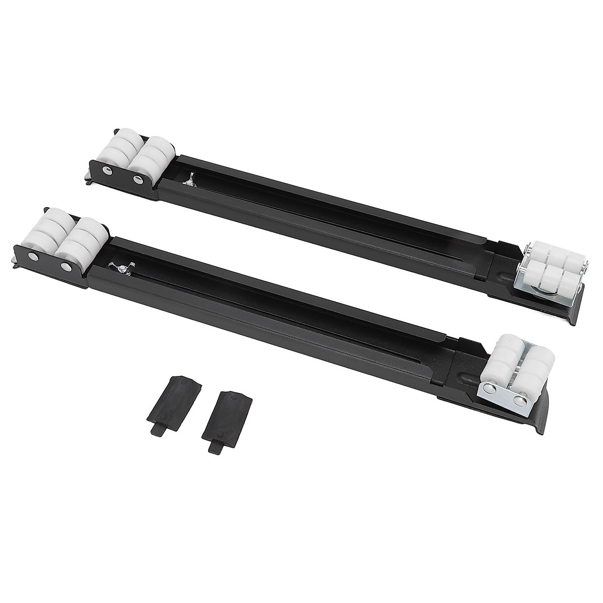 Heavy Duty Extensible Appliance Roller, Furniture Washing Machine Dolly 24 Wheels Easy To Move Load Bearing 300KG for Dryers(Black)