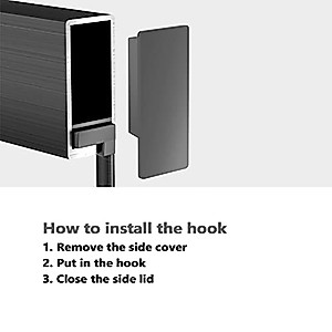 RR RAXMIN Utensil Racks with 10 hooks 16 Inch Kitchen Utensil Holders Punch Free Hanging Utensil Rack Multifunctional (16 inch)