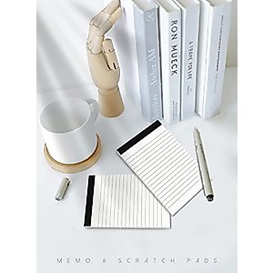 6 Pack Small Notepads Refills Memo Pads 3 x 5 Inch Lined Writing Note Pads with 30 Sheets Note Pad Paper in Each Pad Mini Pocket Notebook Refills for Taking Notes and Reminders Organization Planning