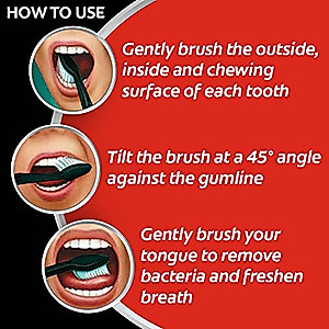 Colgate Slim Soft Charcoal Toothbrush 17x Slimmer Soft Tip Bristles (Buy 2 Get 2)