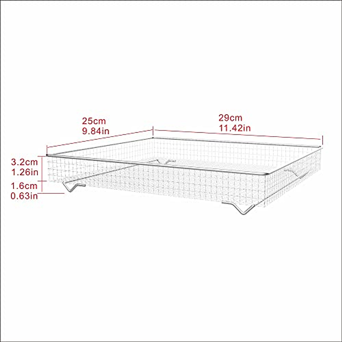 Air Fryer Basket for Oven Compatible with Cuisinart TOA-60 Serie TOA-65 cuisinart air fryer toaster oven, Stainless Steel, Baking, Boiling, Cooling or Drying Used for Convection Ovens Air fryers