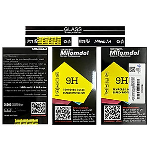 Milomdoi [3+3 Pack] for Samsung Galaxy S23 Ultra Screen Protector [Not Glass] Accessories 3 Pack TPU Film with 3 Pack Tempered Glass Camera Lens screen protector for Samsung S23 Ultra case friendly