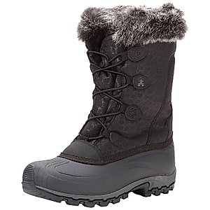 Kamik Women's Momentum Snow Boot,Black,10 M US