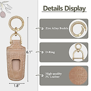 JYG Leather Hat Clip for Travel on Bag Multifunctional Elastic Hat Holder Khaki Outdoor Hands Free Bag Accessory