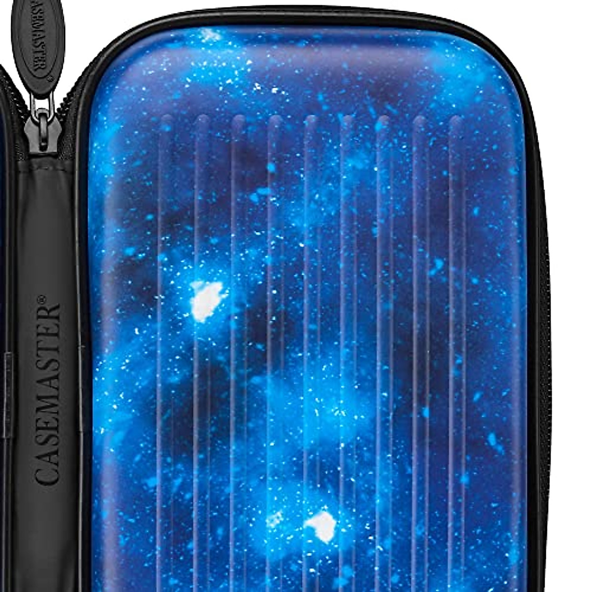 Casemaster Sentinel 6 Dart Case, Holds Extra Accessories, Tips, Shafts and Flights, Compatible with Steel Tip and Soft Tip Darts, Impact & Water Resistant Tactech Shell, Galaxy