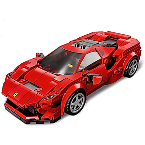 Lego 76895 Speed Champions Ferrari F8 Tributo Racer Toy, with Racing Driver Minifigure, Race Cars Building Sets, 7 years and up.