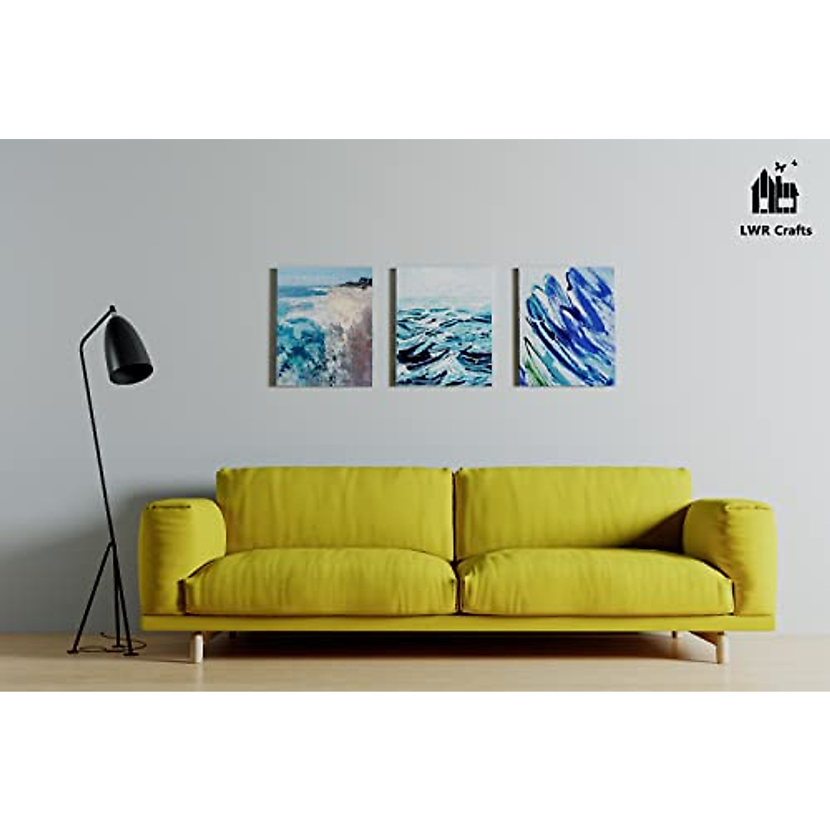 LWR CRAFTS Mini Stretched Canvas 4" X 4" Pack of 6