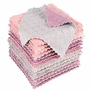 14-Piece Kitchen Dish Cloths Set, Dish Towels for Kitchen Bathroom and Cleaning Counters