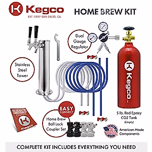Kegco HBK209S-2 Keg Dispenser, stainless steel,2 Faucet without Kegs
