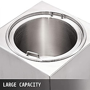 Commercial Cheese Warmer Dispenser, Stainless Steel Chocolate Dispenser with 30-110℃ Temperature Adjustable, 2.5L Capacity Professional Chocolate Sauce Warmer