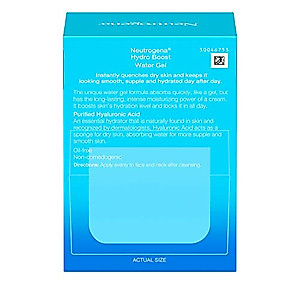 Neutrogena Hydro Boost Water Gel Daily Facial Moisturizer with Hyaluronic Acid, 1.7 fl. oz, Hydro Boost Hydrating Facial Cleansing Gel with Hyaluronic Acid